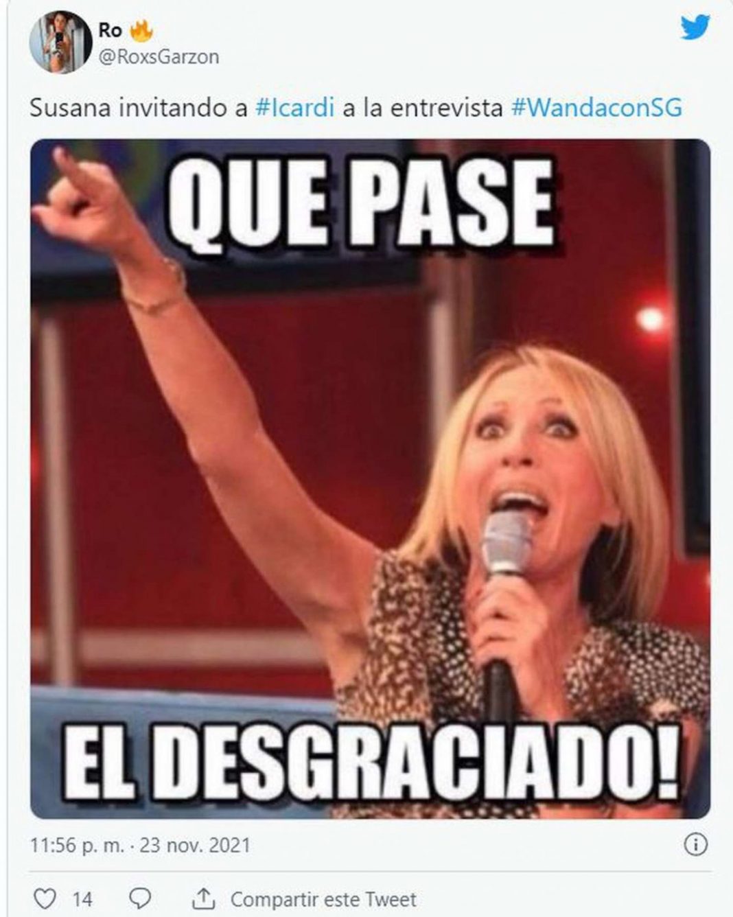 Memes de la entrevista de Susana Giménez a Wanda Nara