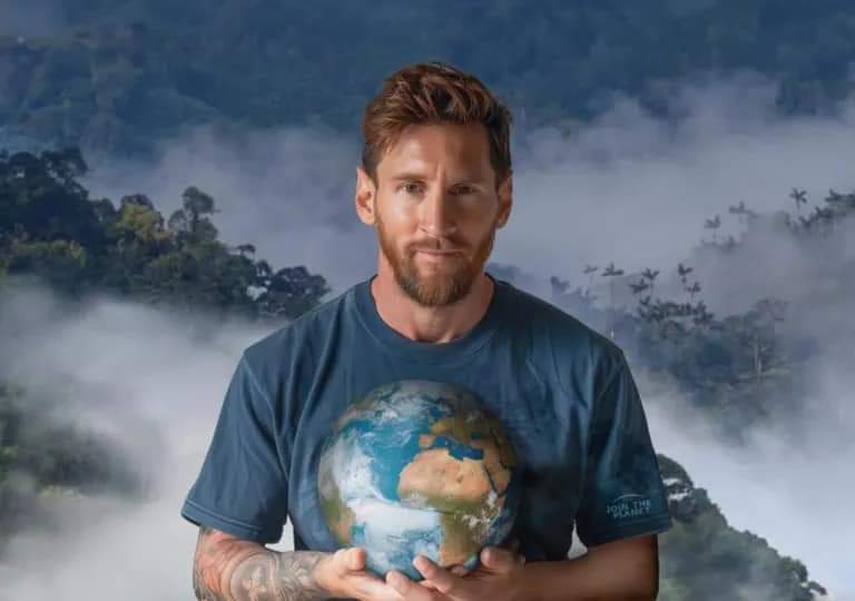 Messi se pone la 10 verde: se sumó a campaña ecológica por el río ...