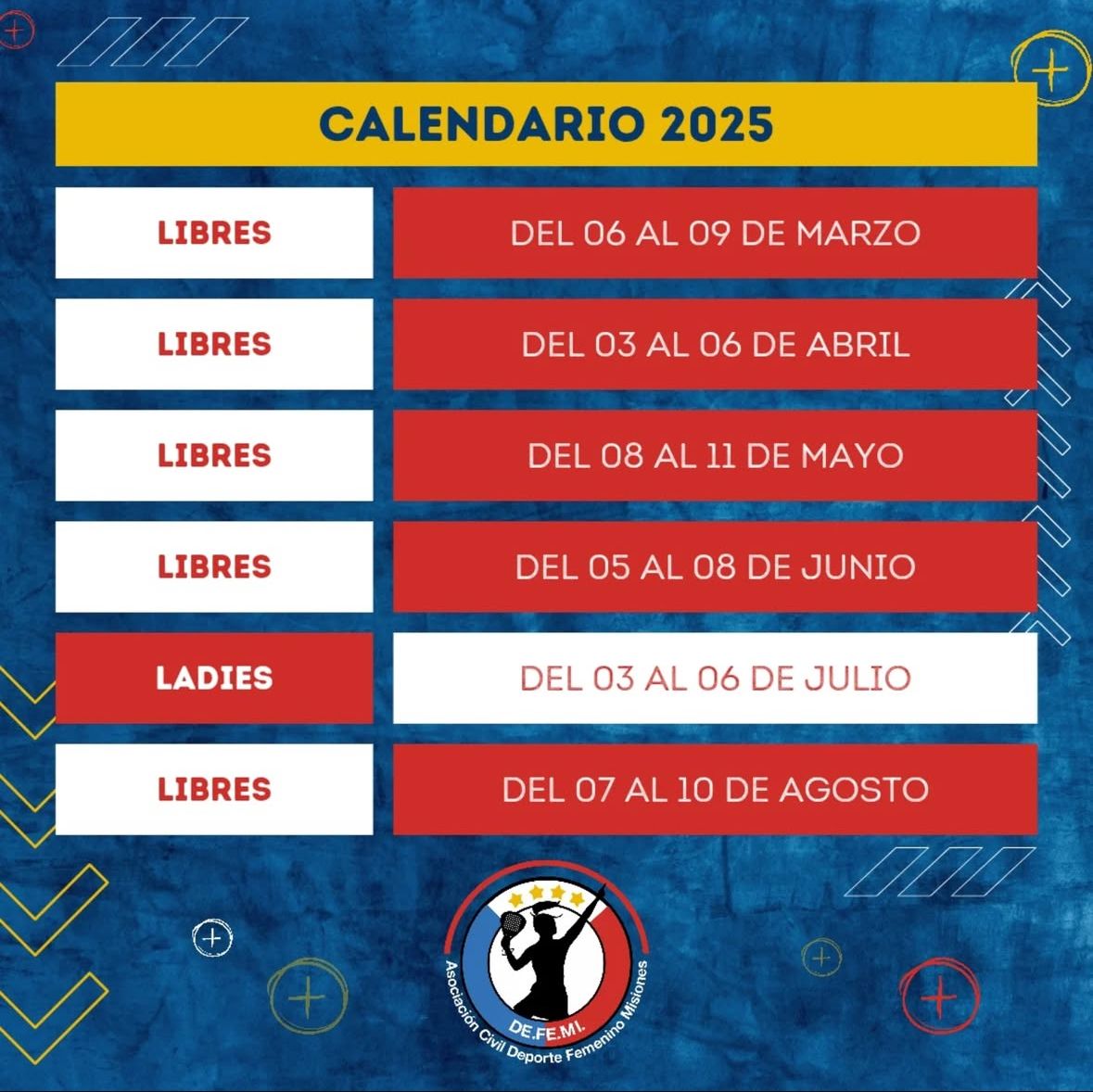 Este fin de semana, Misiones inicia su calendario puntuable de pádel ...